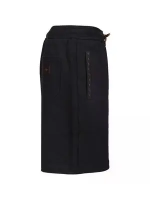 Fendi Cotton Drawstring Track Shorts