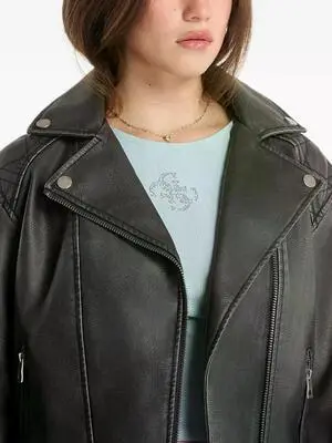 Guess Quilted Panel Belted Jacket