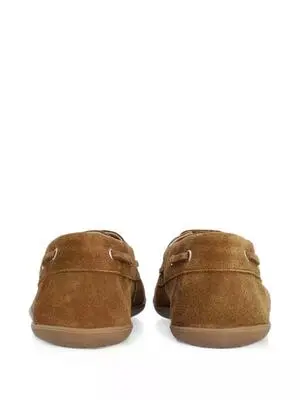 GROUNDIES Bay Lace-up Suede Moccasins