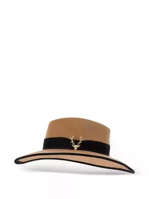 ALEXIA ALVAREZ DE TOLEDO Wide-brim Hat - Neutrals