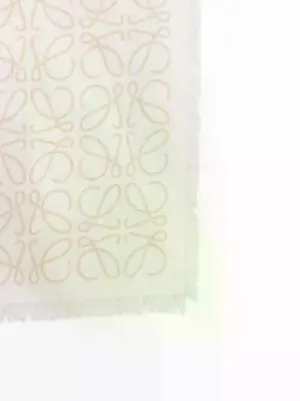 Loewe Anagram Frayed Scarf