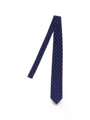 TOM FORD Silk Polka-dot Tie - Blue