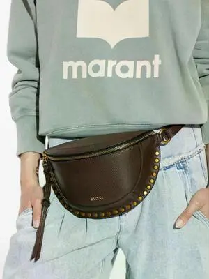 Isabel Marant Étoile Skano Stud-embellished Leather Shoulder Bag