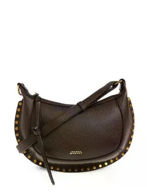 Isabel Marant Étoile Stud-embellished Leather Shoulder Bag - Brown