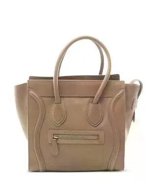 Celine Micro Luggage Tote Bag - Brown