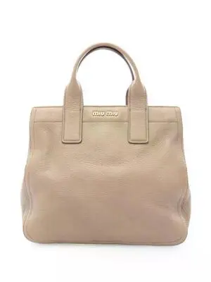 Miu Miu 2000s Vitello Caribu Tote Bag