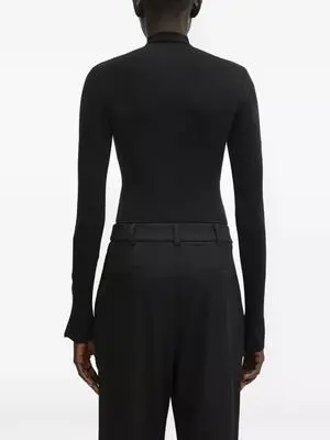 WRSTBHVR Amber Logo-print High-neck Bodysuit