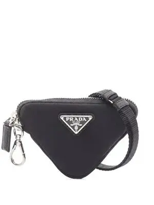 Prada Tessuto Triangle Pouch - Black