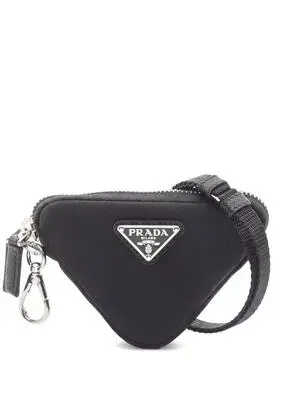 Prada Tessuto Triangle Pouch - Black