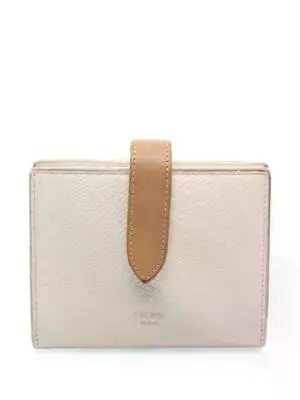 Celine Leather Bi-fold Wallet - Neutrals