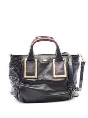 Chloé Ethel Leather Handbag - Black