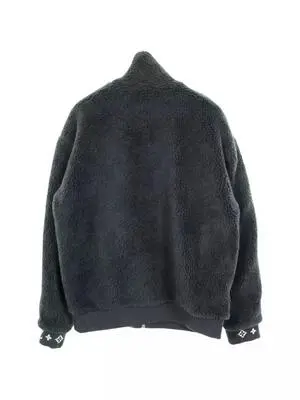 LOUIS VUITTON Fleece Jacket With Leather Patch