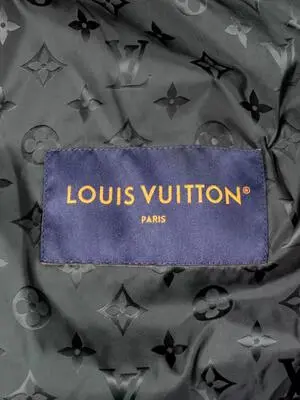 LOUIS VUITTON Fleece Jacket With Leather Patch