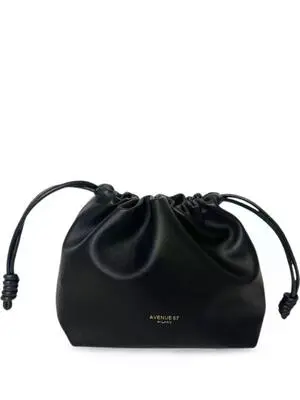 AVENUE 67 Cynthia Drawstring Soft Leather Clutch Bag