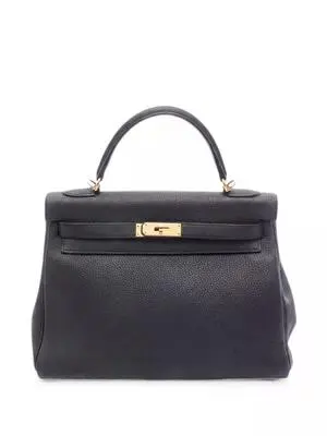 Hermès Kelly 32 Leather Handbag - Black
