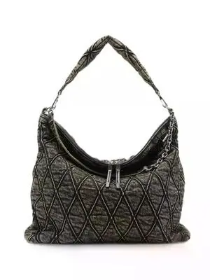 DIESEL® Charm-d Quilted Shoulder Bag - Grey