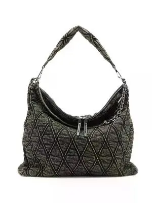 DIESEL® Charm-d Quilted Shoulder Bag - Grey