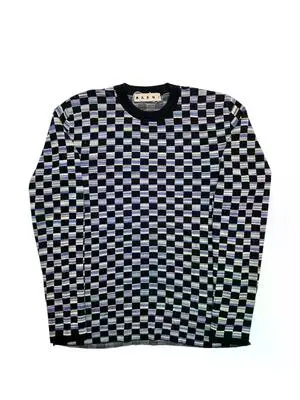 Marni Checkerboard-knit Sweater