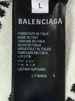 Balenciaga Logo-pattern Crew-neck Sweater