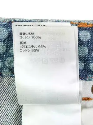 LOUIS VUITTON 1910s Pumpkin Print Denim Trousers
