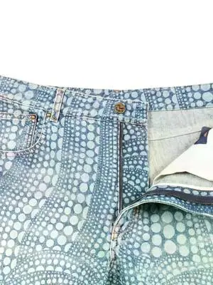 LOUIS VUITTON 1910s Pumpkin Print Denim Trousers
