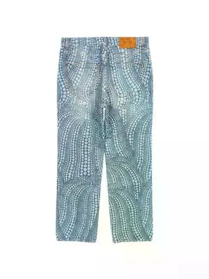 LOUIS VUITTON X Yayoi Kusama Allover Dots Denim Trousers