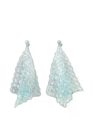 Emporio Armani Beaded Mesh Earrings