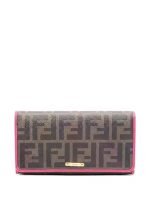 Fendi 2010s Zucca Bi-fold Long Wallet - Brown