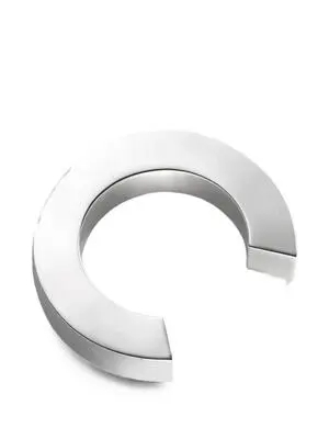 UNCOMMON MATTERS Sculptural Open Cuff Bangle - Silver