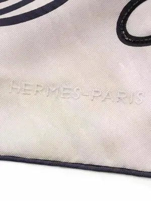 Hermès Brandebourgs Tattoo Silk Scarf