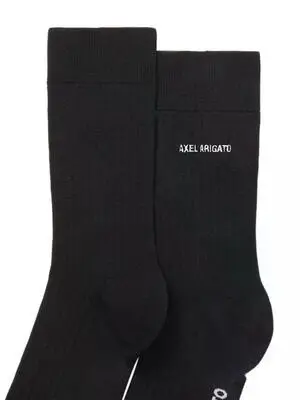 Axel Arigato Logo Embroidered Ribbed Socks
