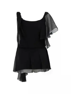 Alberta Ferretti Asymmetric-hem Top