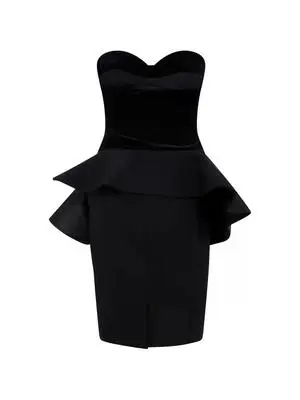 Moschino Sweetheart-neck Draped Mini Dress