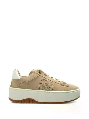 Michael Kors Dottie Perforated Logo Low-top Sneakers - Neutrals