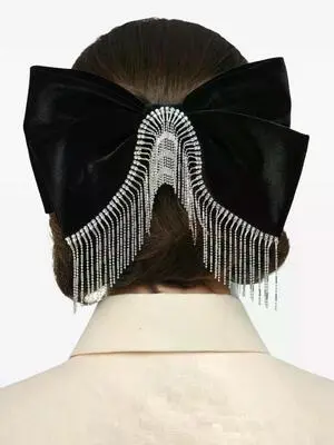 ANOUKI Crystal-embellished Velvet Hair Clip