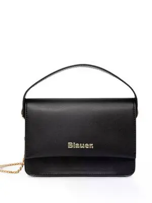 BLAUER. Logo-plaque Chain-strap Shoulder Bag - Black