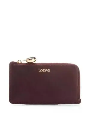 Loewe Pebble Leather Wallet - Red