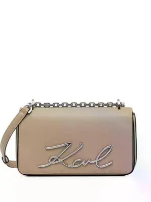 Karl Lagerfeld K/signature Logo-plaque Crossbody Bag - Neutrals