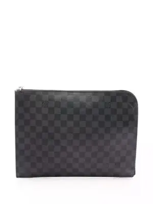 LOUIS VUITTON 2017 Gm Jules Damier Graphite Pouch - Black