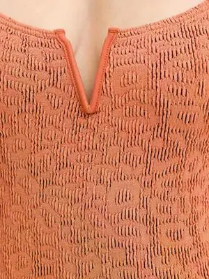 Bond Eye Crinkled Animal Print One Piece