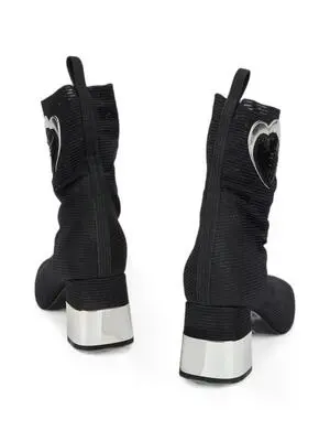 Moschino Heart Patch Boots