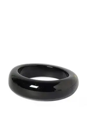 Emporio Armani Asymmetric Bangle - Black