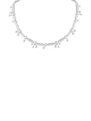 BVLGARI Astrale Diamond Necklace In 18k White Gold - Silver