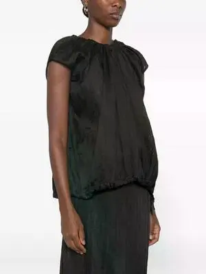 Sú Plissé-effect Sleeveless Blouse