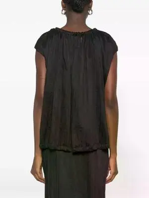 Sú Plissé-effect Sleeveless Blouse