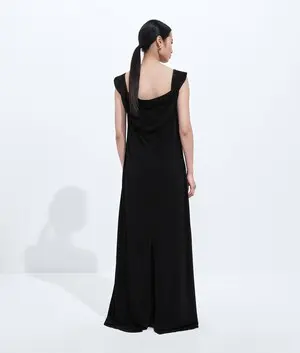 Bottega Veneta Crepe Viscose Jersey Dress - Double Black