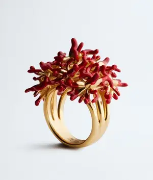Bottega Veneta Sea Coral Ring