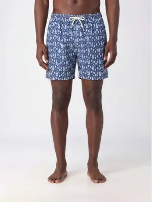 MC2 SAINT BARTH MC2 Saint Barth Graphic Print Swim Shorts Blue 1
