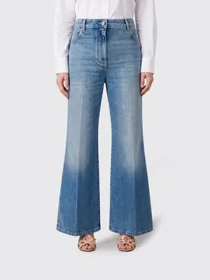 Valentino Garavani High-waisted Flare Jeans In Cotton Denim