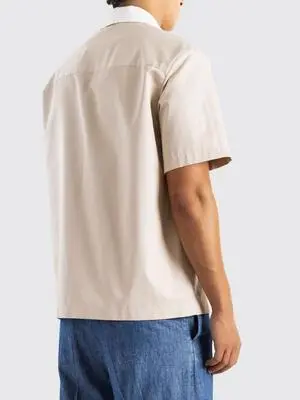 JIL SANDER Relaxed Fit Short-sleeve Shirt In Cotton And Silk With French Collar